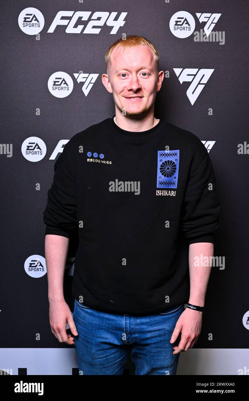 EDITORIAL USE ONLY Karl Porter at the EA Sports FC 24 ClubHouse Event ...