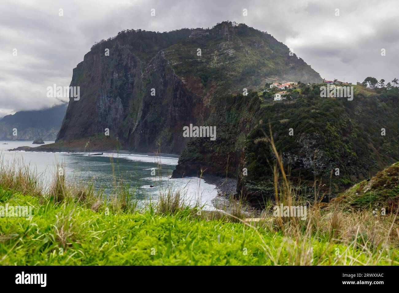 view from the crane viewpoint on the Guindaste mirador on the island of ...