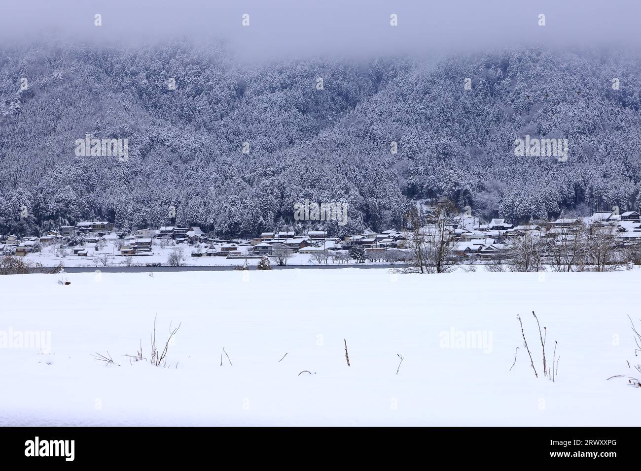 Lake Yogo in Snow Stock Photo - Alamy