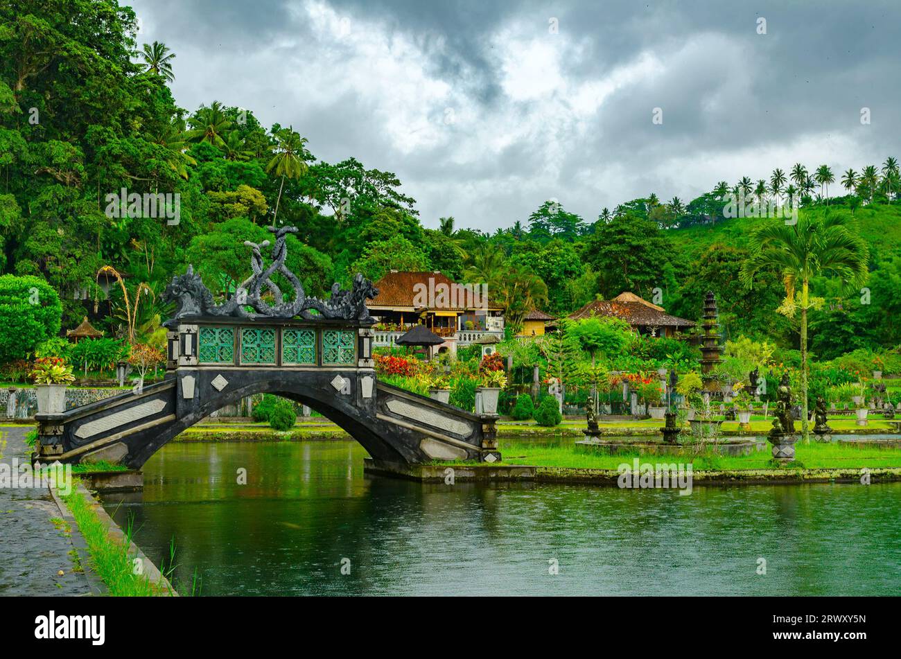Bridges Water royal palace. Tirta Gangga, Ababi, Abang, Kabupaten ...
