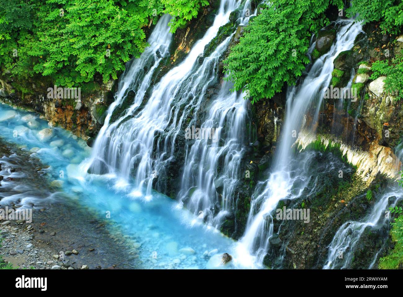 Shirahige Waterfalls, Biei-cho, Hokkaido Stock Photo - Alamy