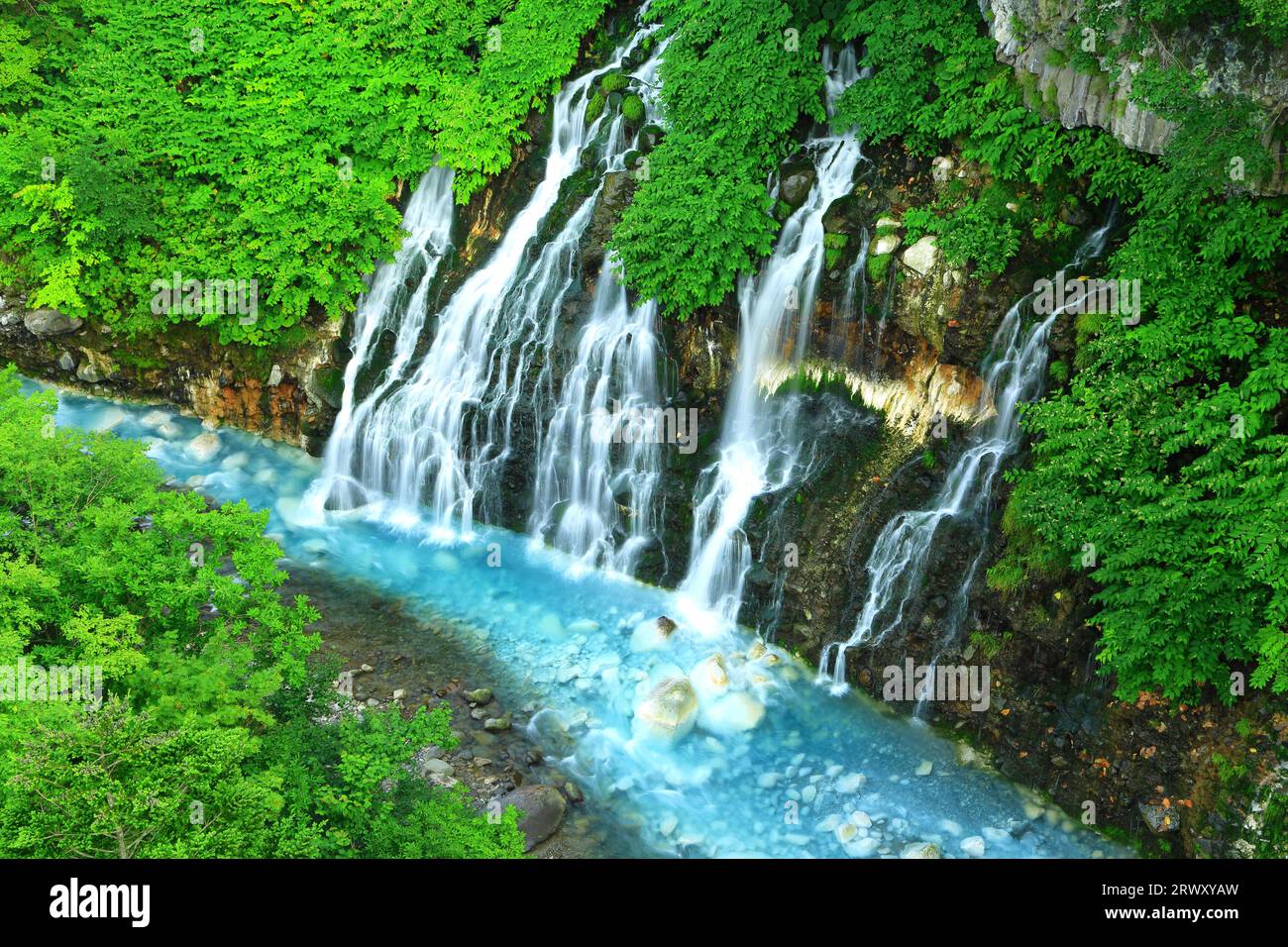 Shirahige Waterfalls, Biei-cho, Hokkaido Stock Photo - Alamy