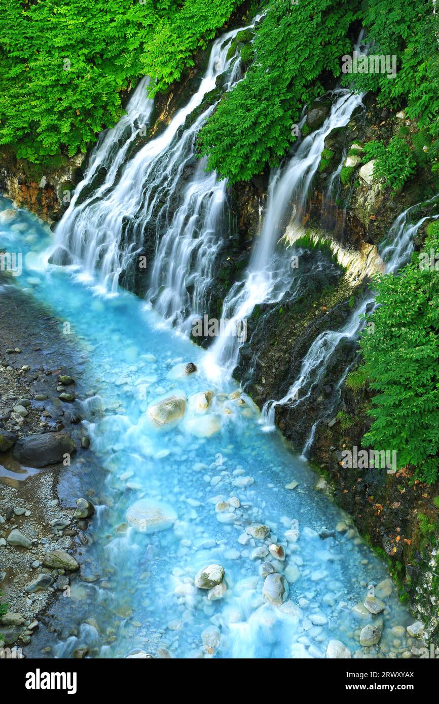 Shirahige Waterfalls, Biei-cho, Hokkaido Stock Photo - Alamy