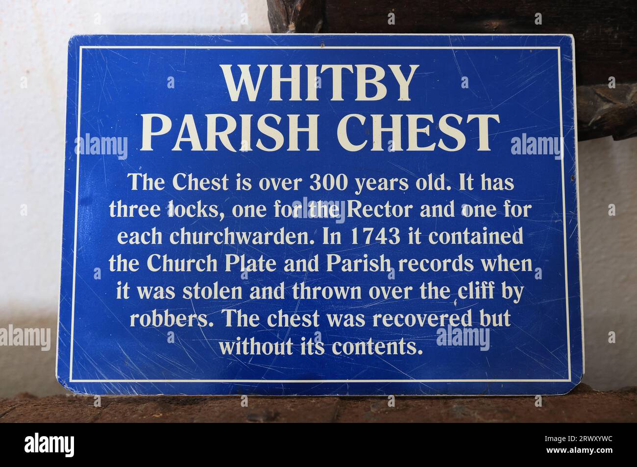 Historical detail in St Mary's parish church in Whitby, by the Abbey ...