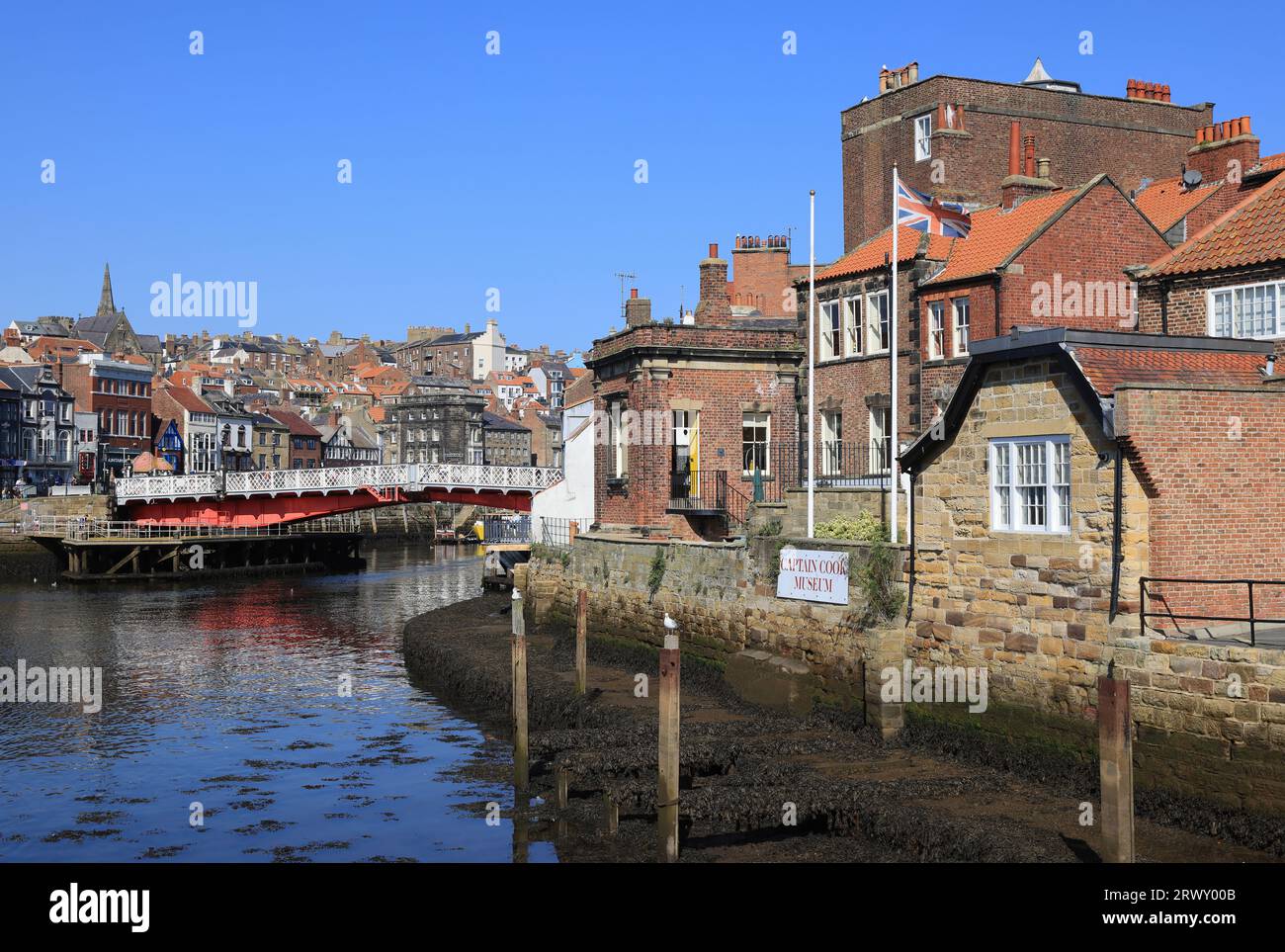 Captain Cook Memorial museum in Whitby, North Yorkshire. The building ...