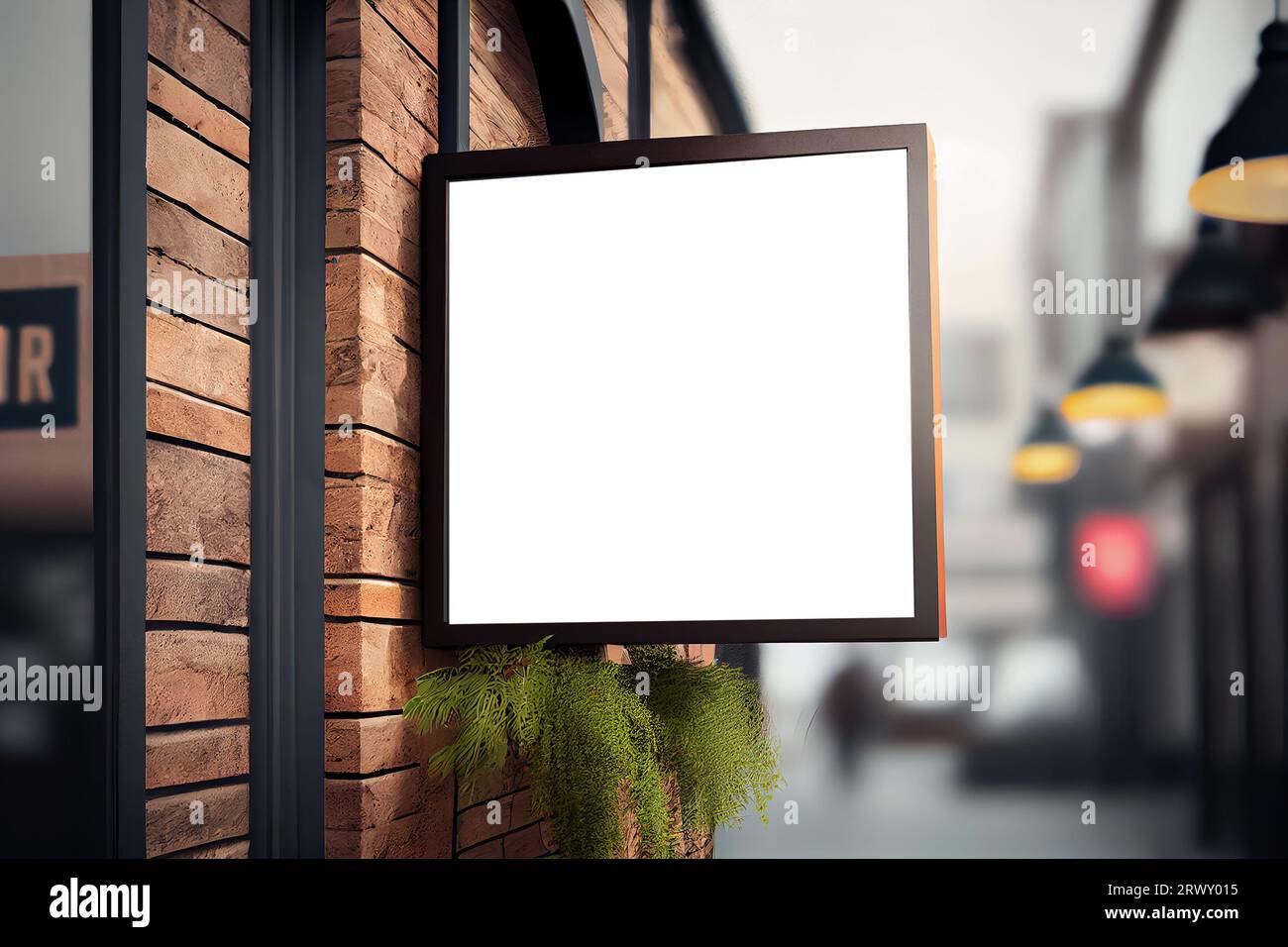 Outdoor store banner signage mockup - signboard for shop, store ...