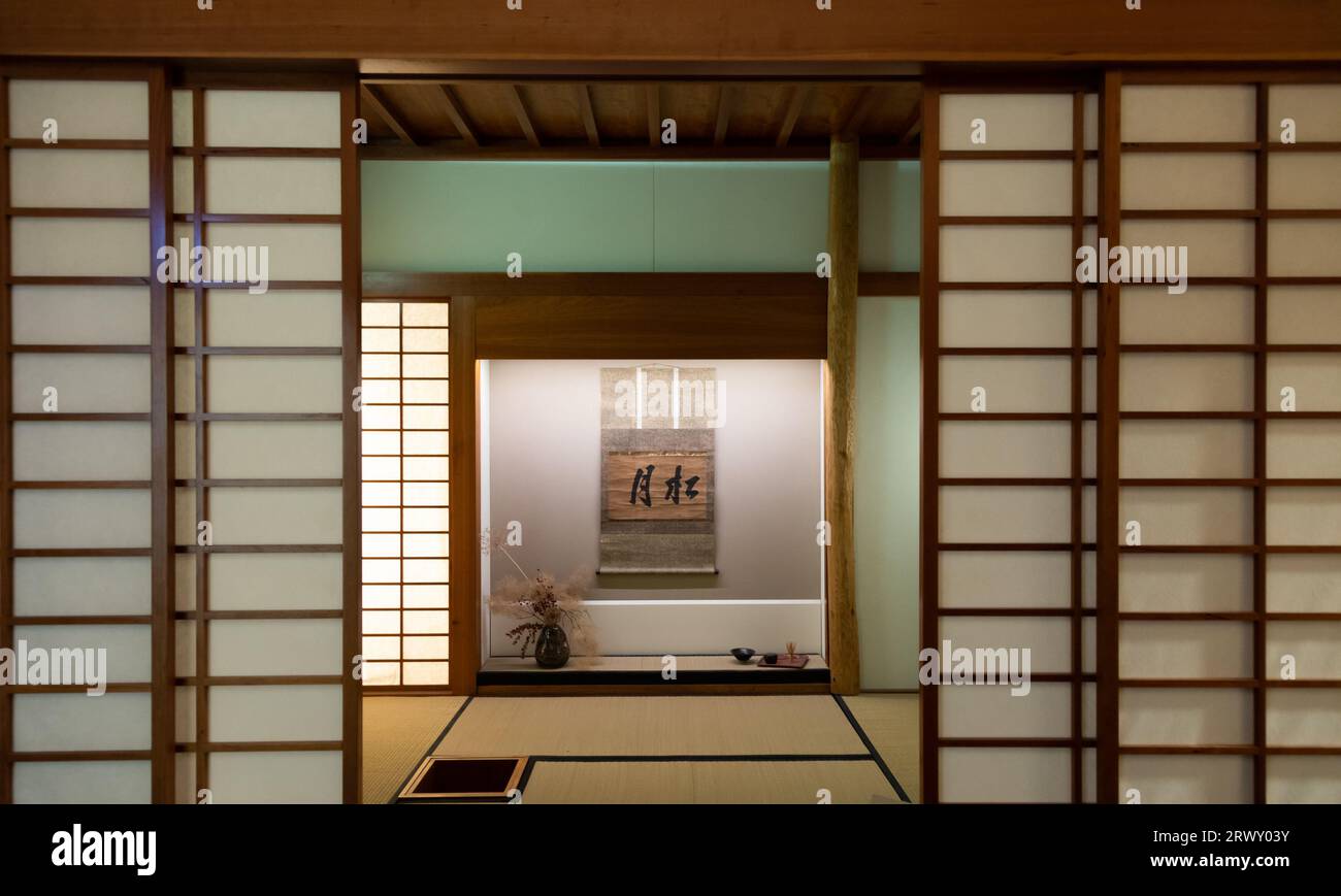 Reconstruction of a Japanese traditional tea room interior - minimal ...