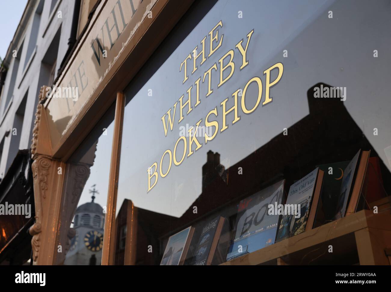 Independent shops on Church Street in the historic old town of Whitby ...