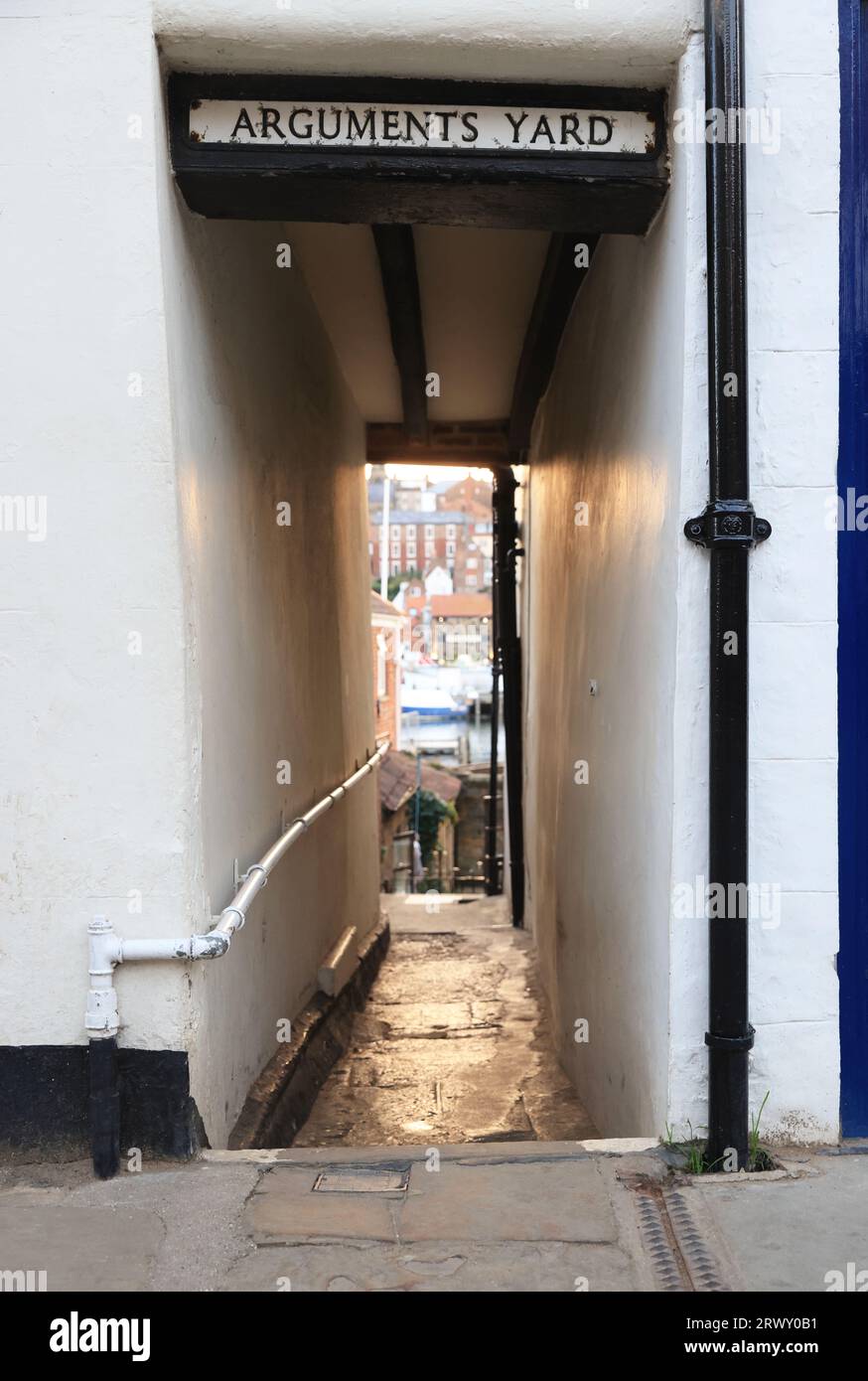 One of the historical Yards off Church Street in the historic old town ...