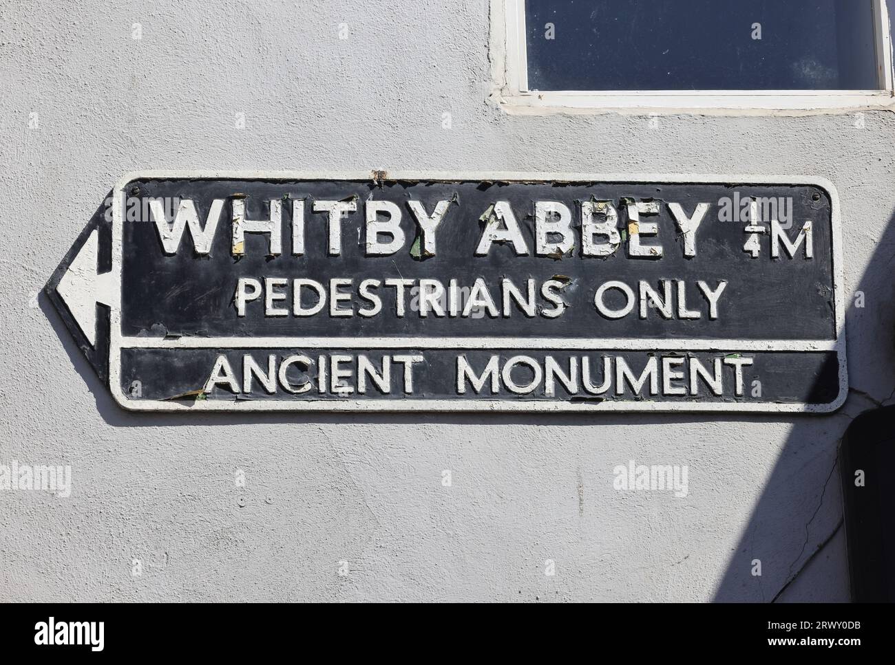 Whitby Abbey, a 7th century Christian monastery that later became a ...