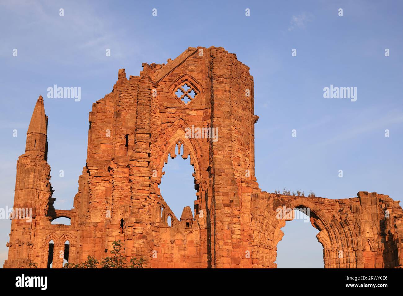 Whitby Abbey, a 7th century Christian monastery that later became a ...