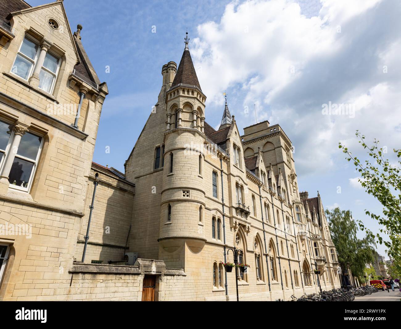 Facade of the Balliol College, a constituent college of the University ...
