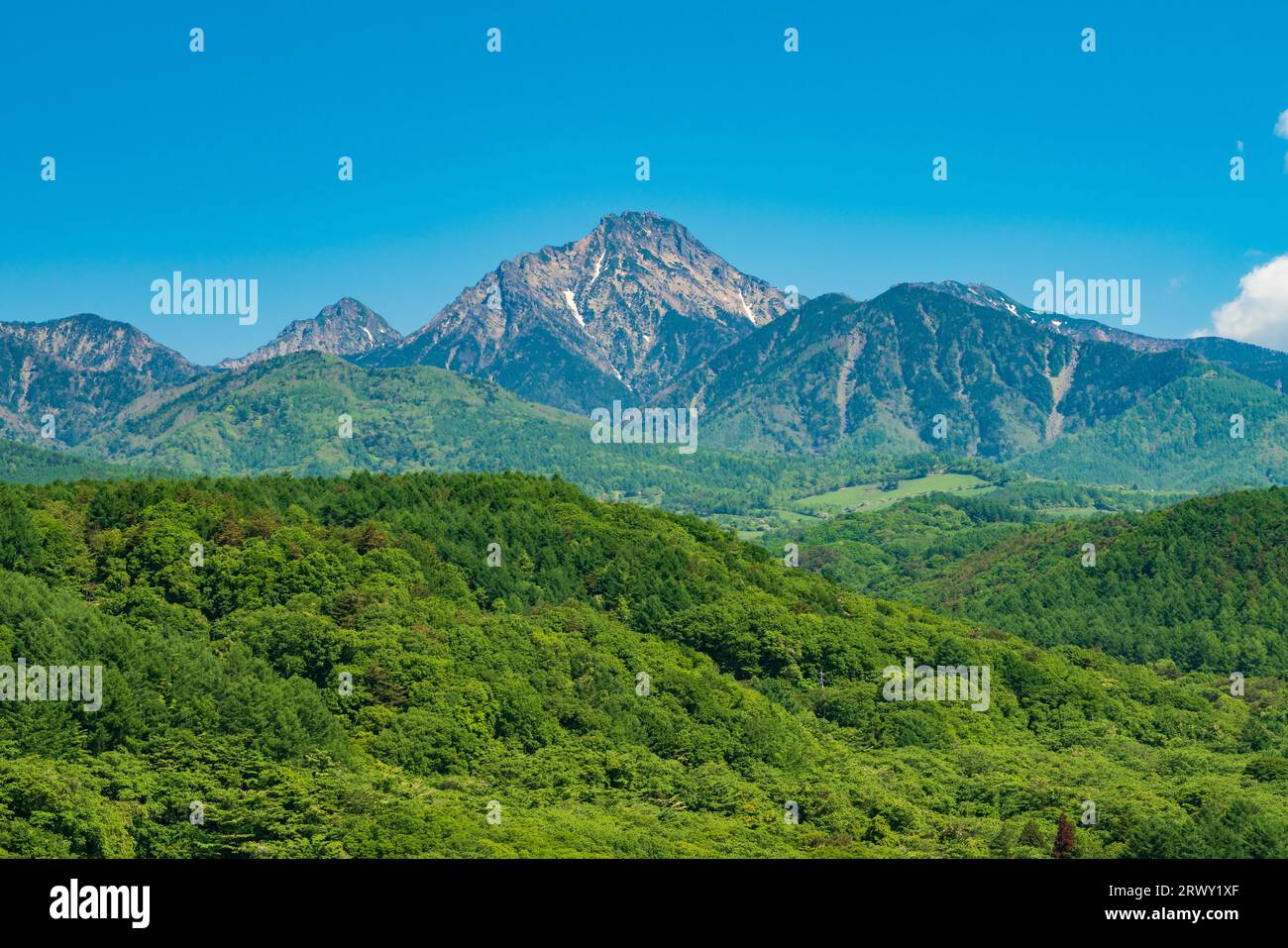 Yatsugatake Kogen Ohashi, a spectacular view of the sky Stock Photo - Alamy