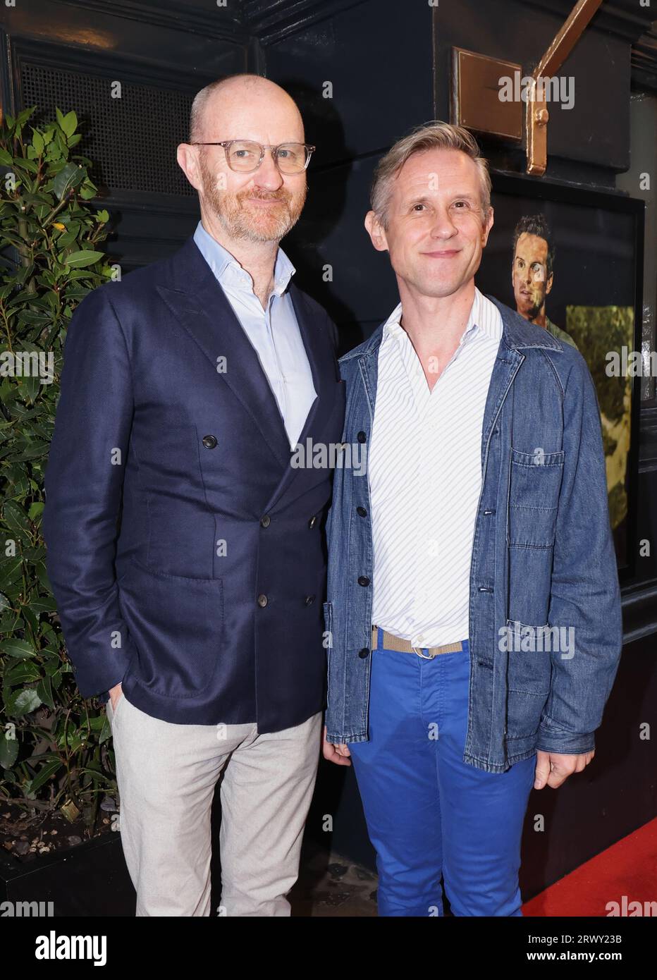 Mark Gatiss (left) and Ian Hallard attending the press night for Vanya ...