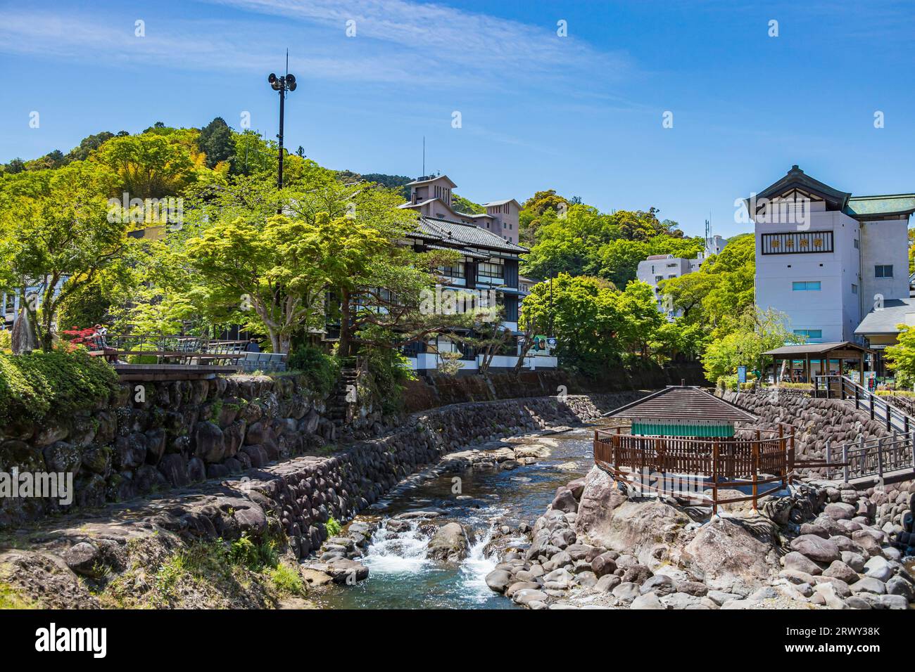 Tokko-no-yu and Kawarayu, the origin of Shuzenji Onsen Stock Photo - Alamy