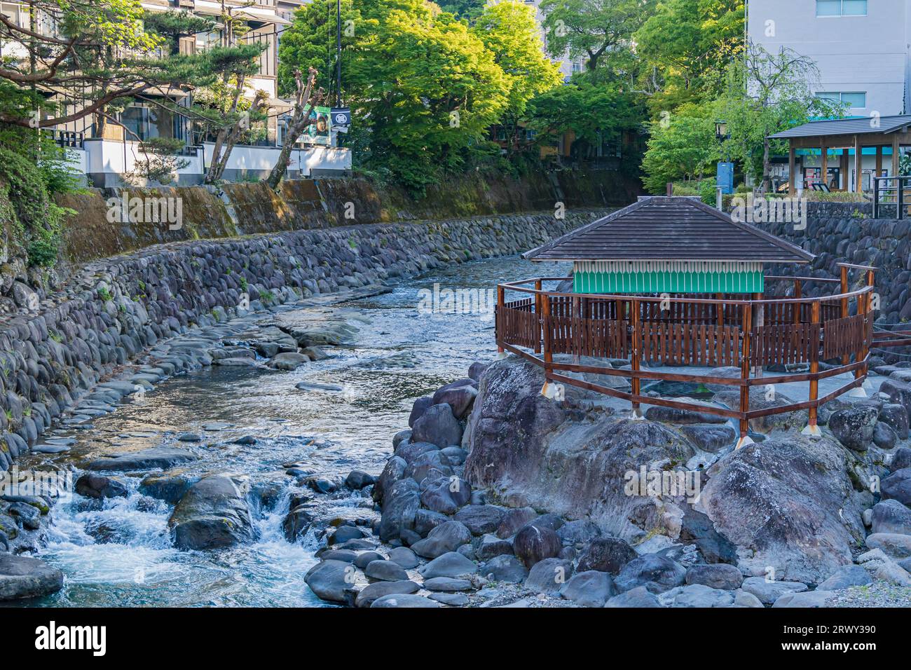 Tokko-no-yu, the birthplace of Shuzenji Onsen Stock Photo - Alamy