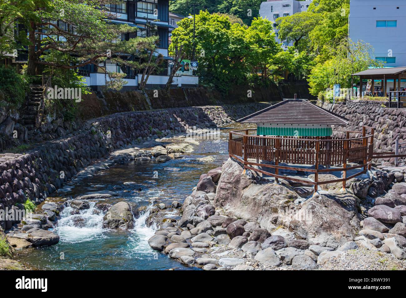 Tokko-no-yu, the birthplace of Shuzenji Onsen Stock Photo - Alamy