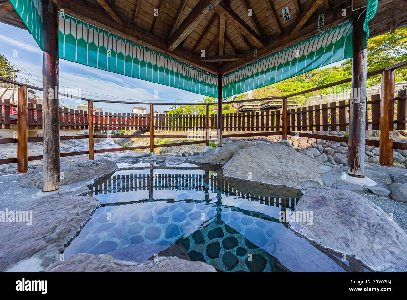 Tokko-no-yu, the birthplace of Shuzenji Onsen Stock Photo - Alamy