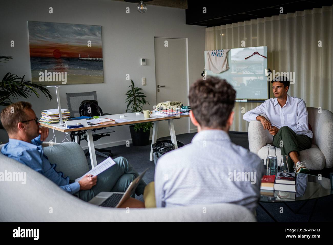 Brussels, Belgium. 20th Sep, 2023. Flemish socialist party Vooruit ...