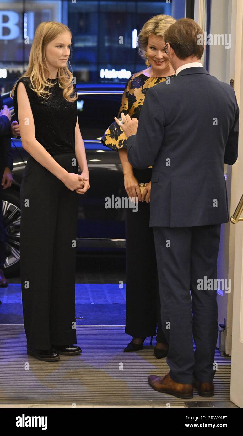 Brussels, Belgium. 21st Sep, 2023. Queen Mathilde of Belgium, Princess ...