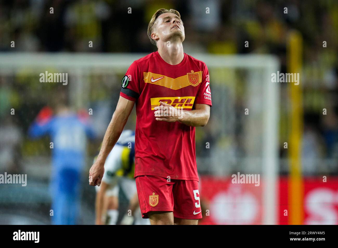Nordsjaelland's Martin Frese gestures at the end of the Europa ...