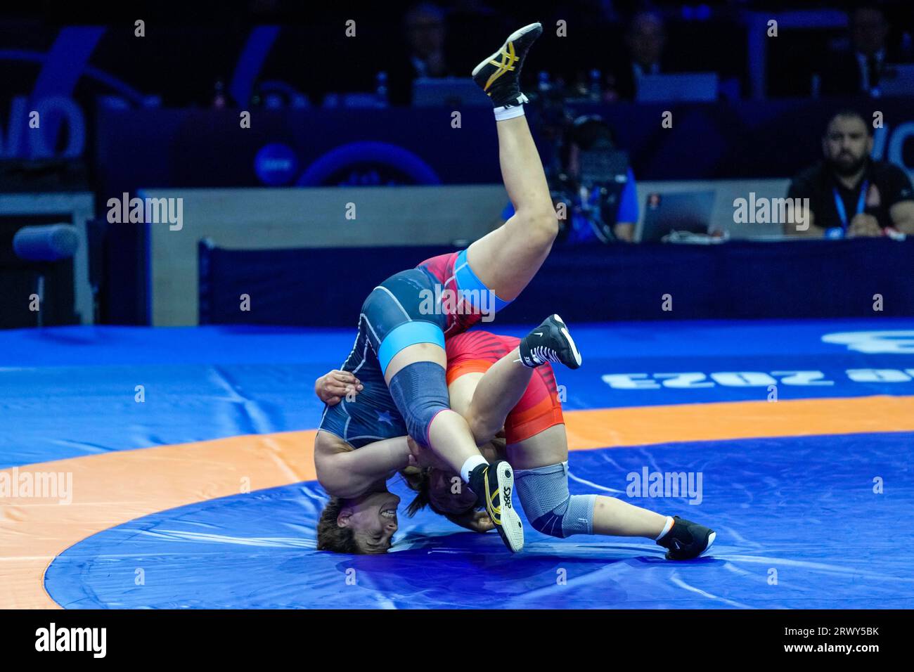 Turkey's Buse Cavusoglu Tosun, left, and Delgermaa Enkhsaikhan of ...