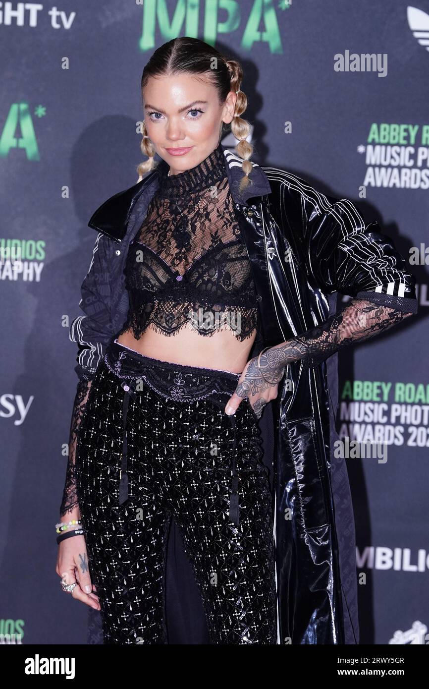 Becca Dudley attending the Abbey Road Studios Music Photography Awards ...