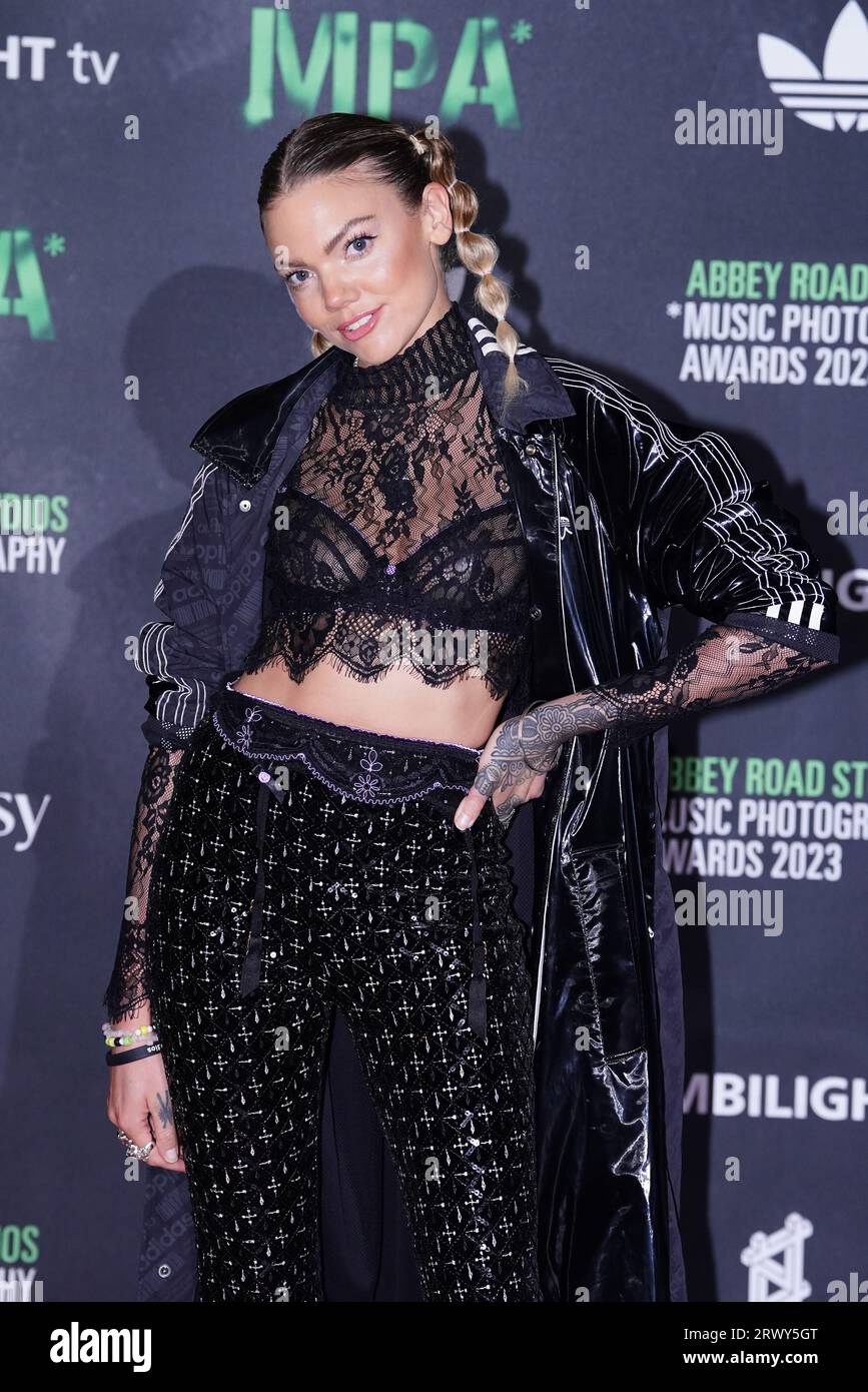 Becca Dudley attending the Abbey Road Studios Music Photography Awards ...