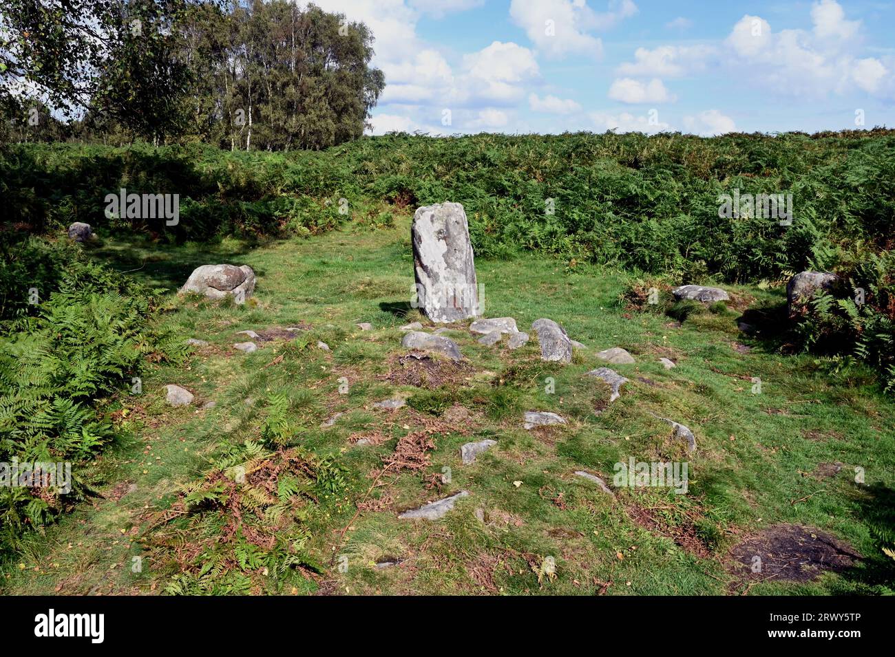 The largest standing stone in the Froggatt Edge Stone Circle (aka Stoke ...