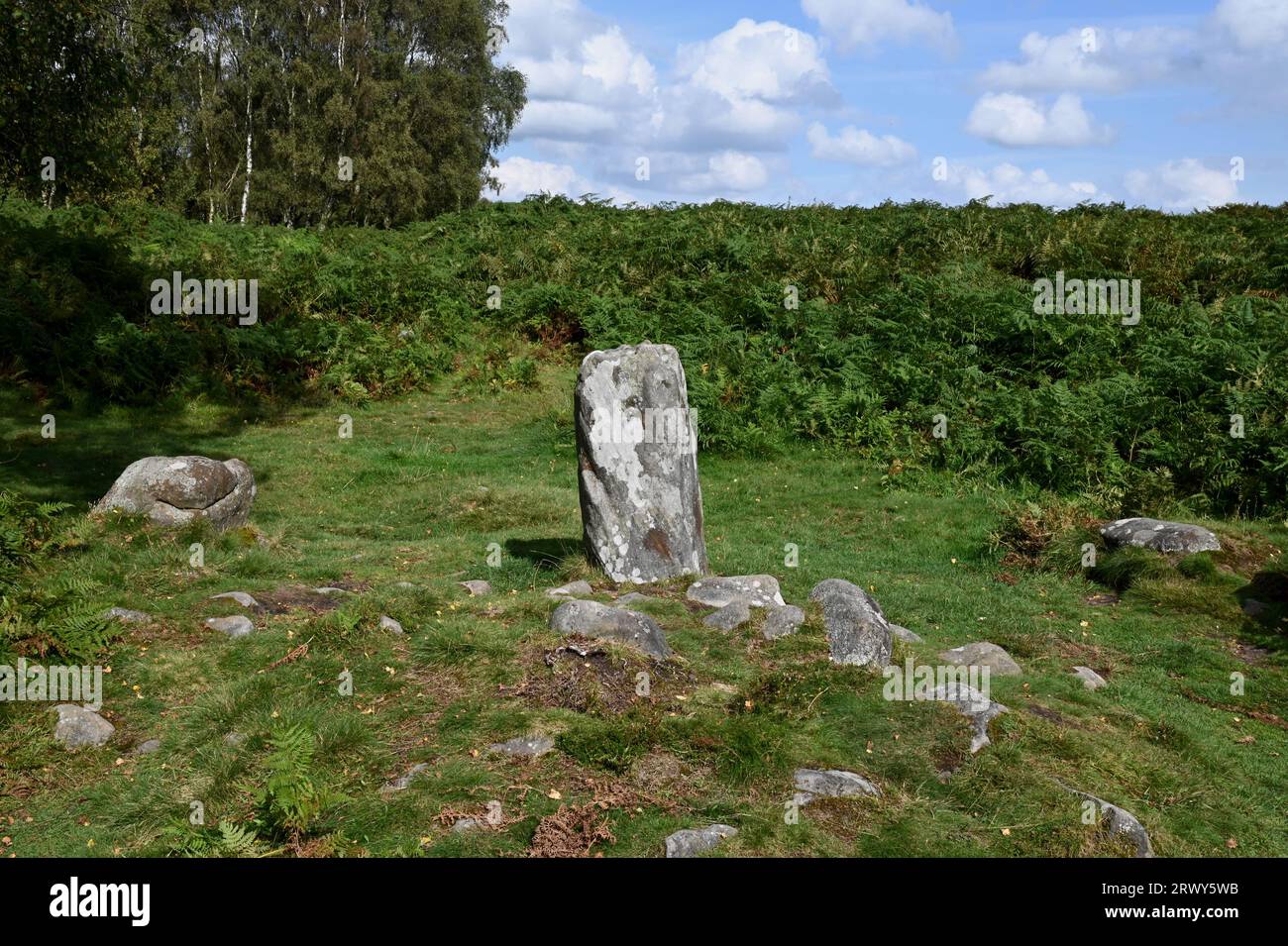 The largest standing stone in the Froggatt Edge Stone Circle (aka Stoke ...