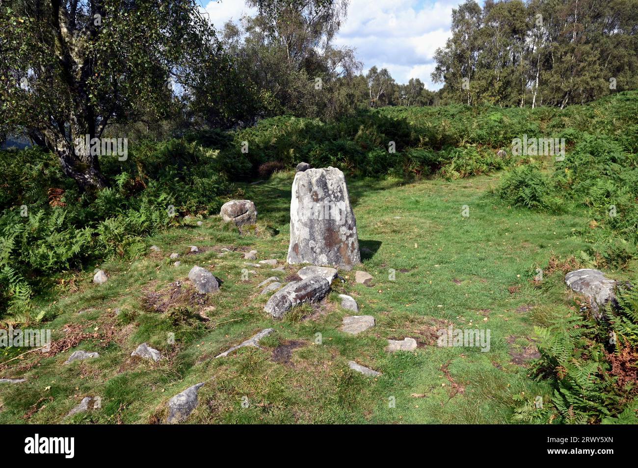 The largest standing stone in the Froggatt Edge Stone Circle (aka Stoke ...