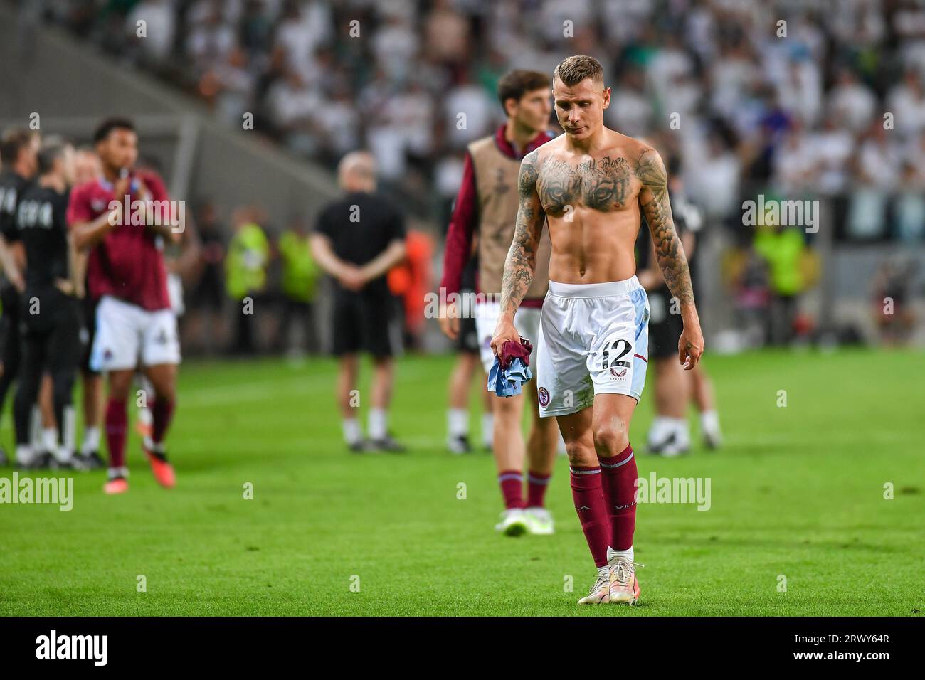 Warsaw, Poland. 21st Sep, 2023. Lucas Digne during the UEFA Europa ...