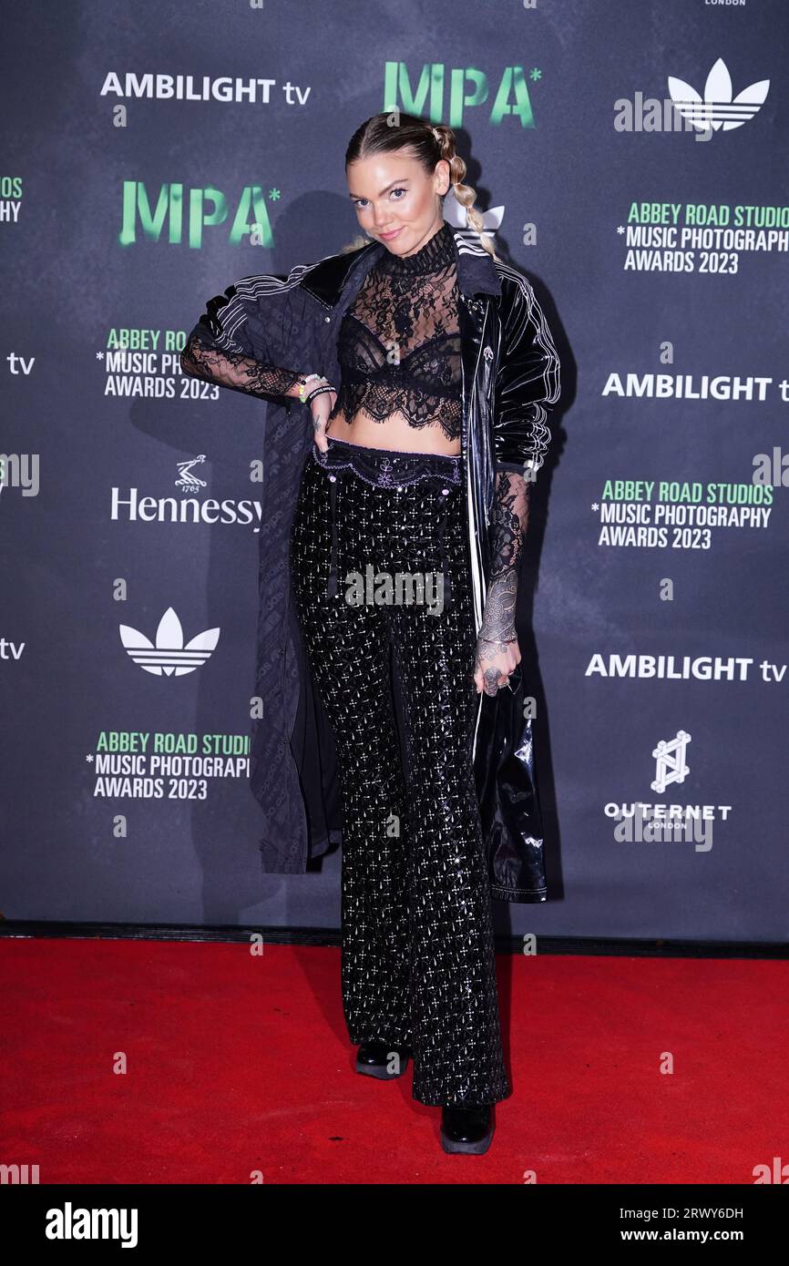 Becca Dudley attending the Abbey Road Studios Music Photography Awards ...