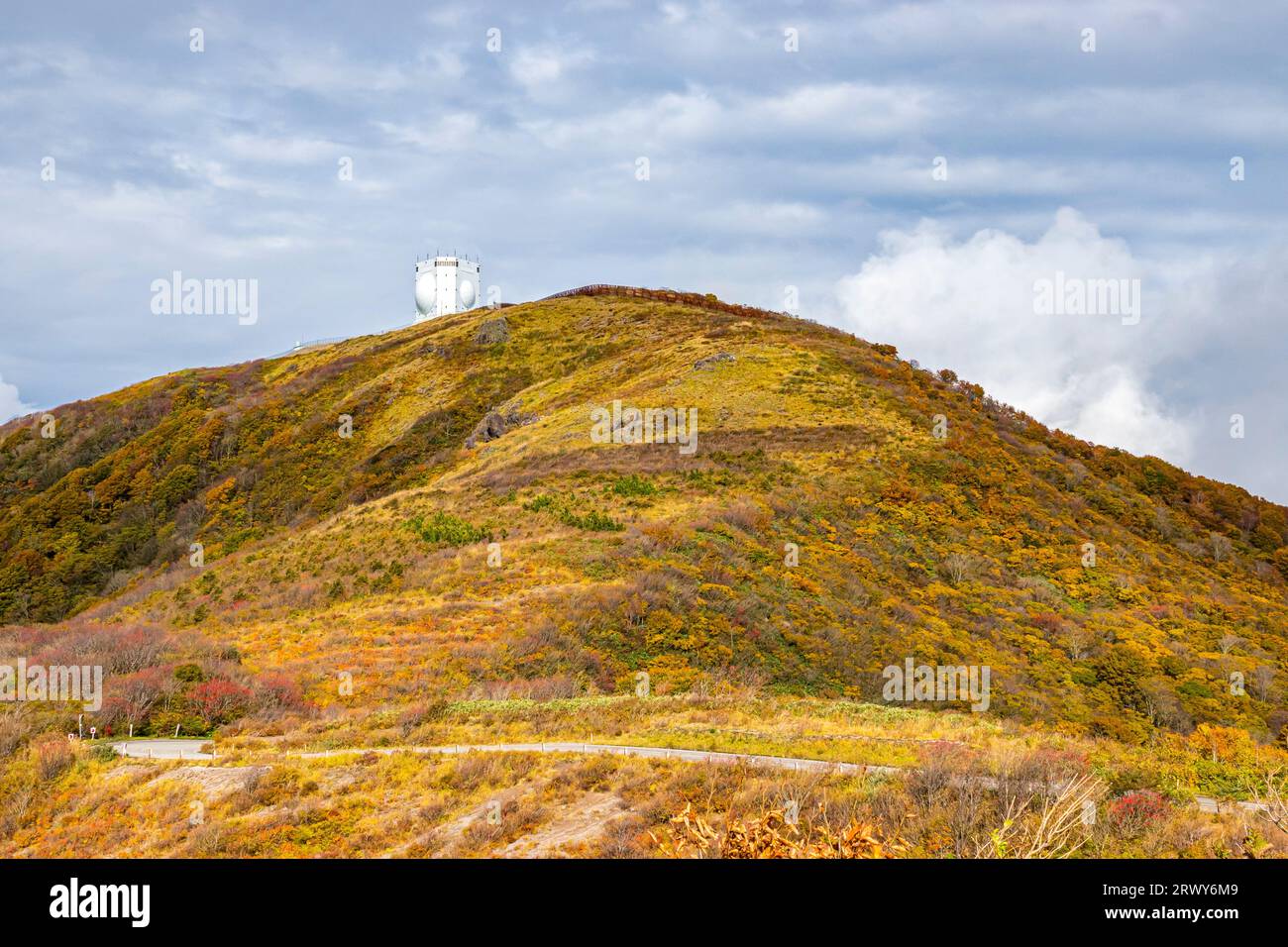 Autumn foliage scenery of the Myoko Mountains seen from the highest ...