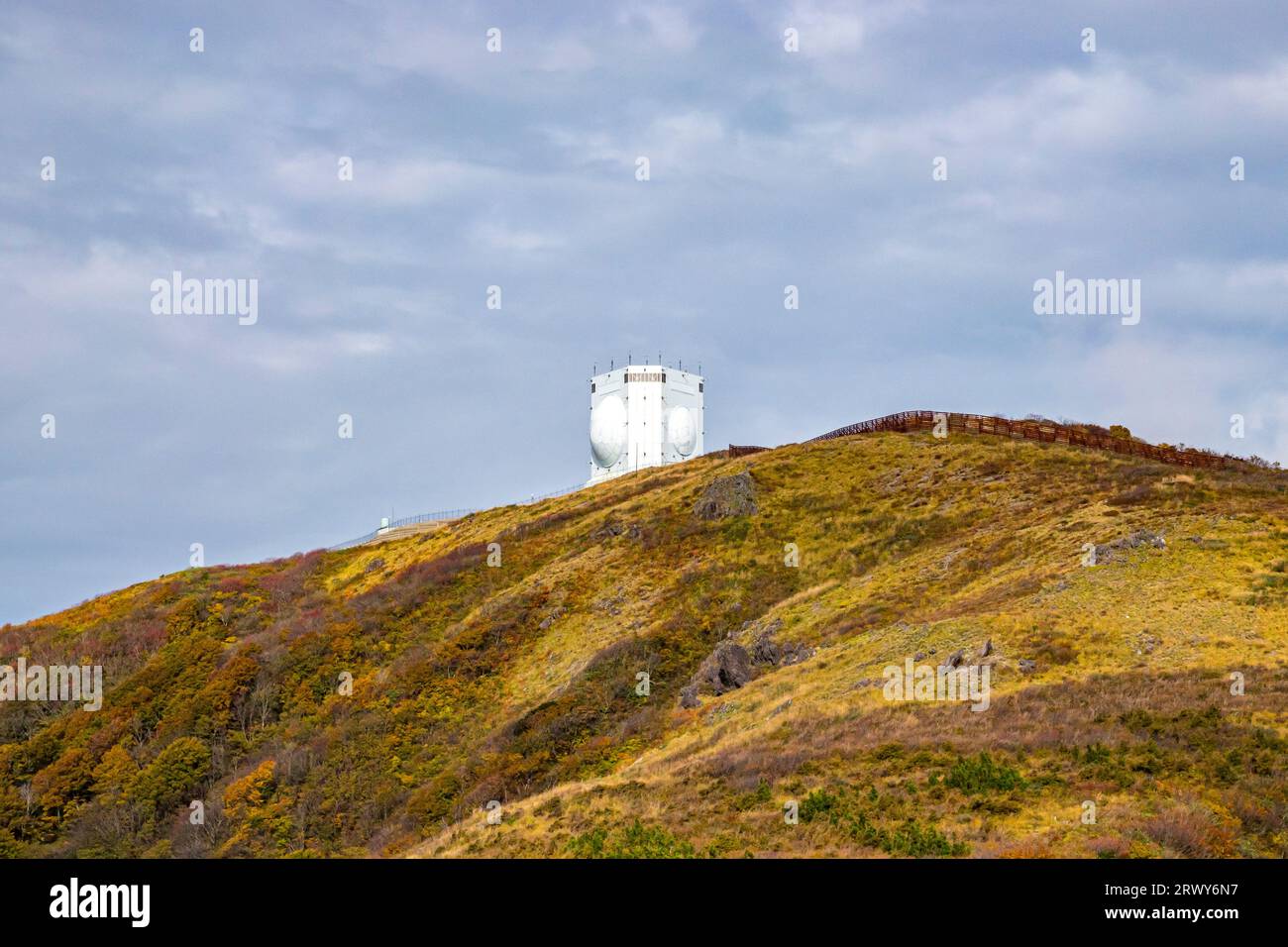 Autumn foliage scenery of the Myoko Mountains seen from the highest ...