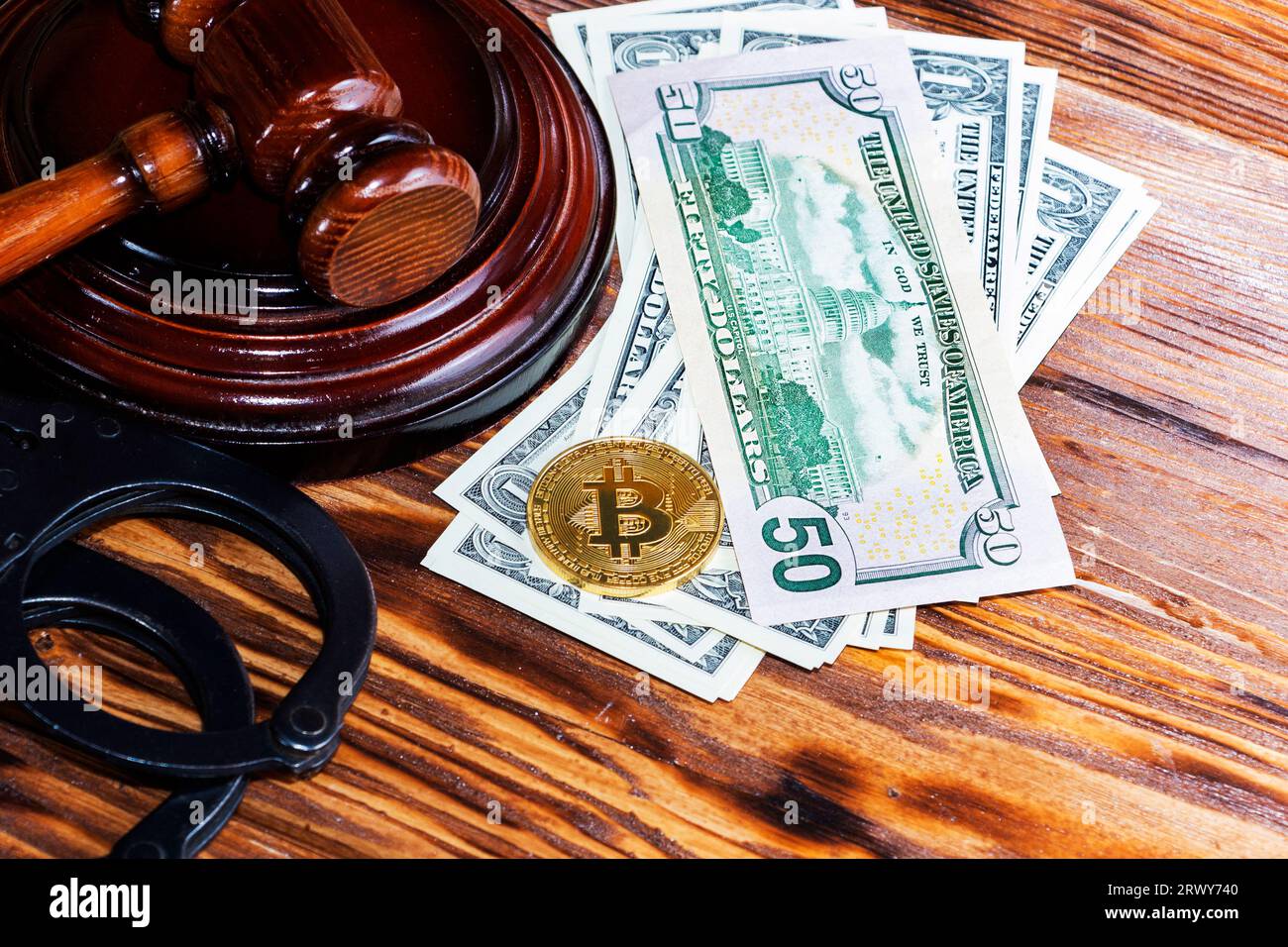 Judges gavel money on hi-res stock photography and images - Alamy