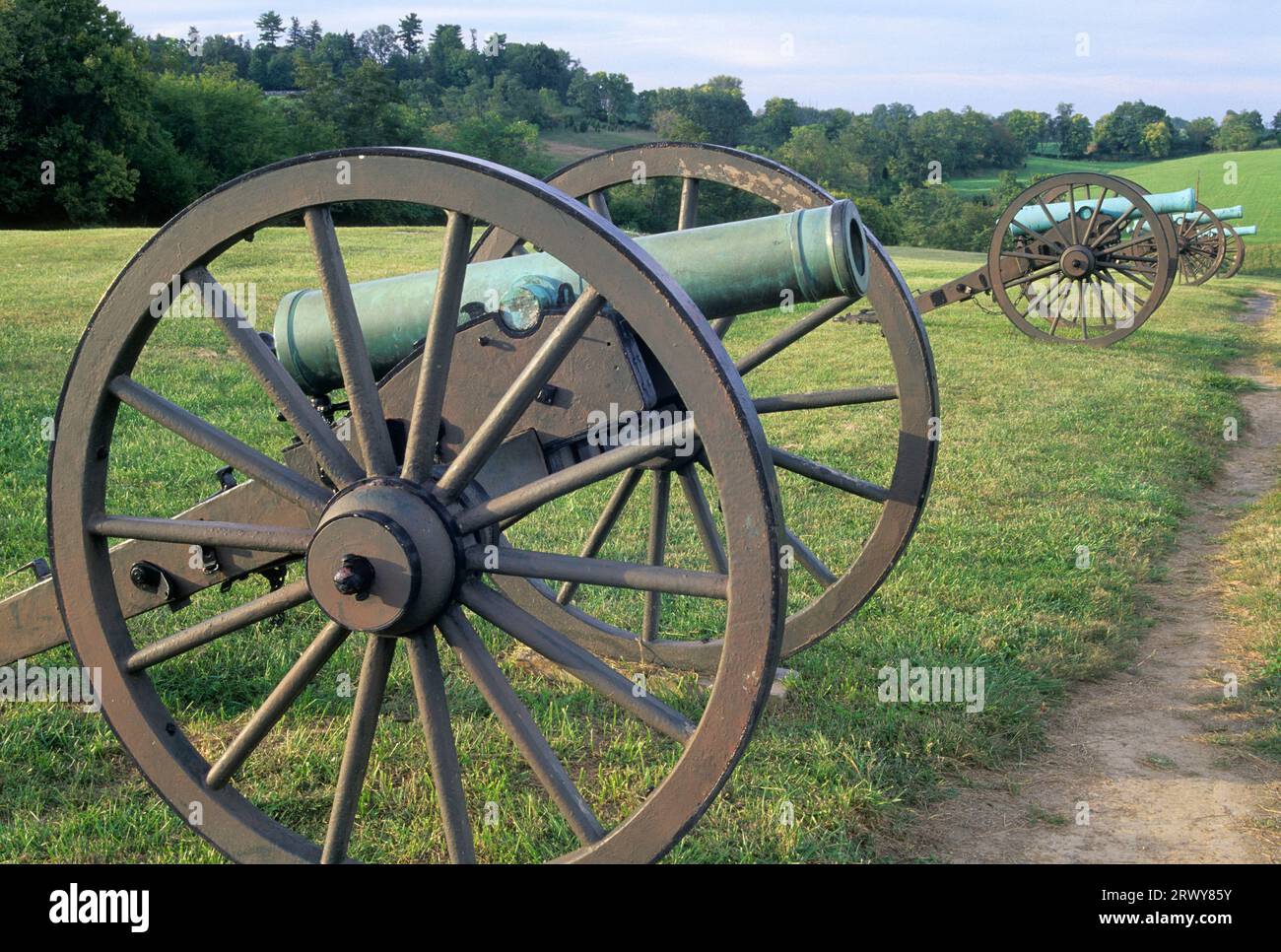 Cannon, Antietam National Battlefield, Maryland Stock Photo - Alamy