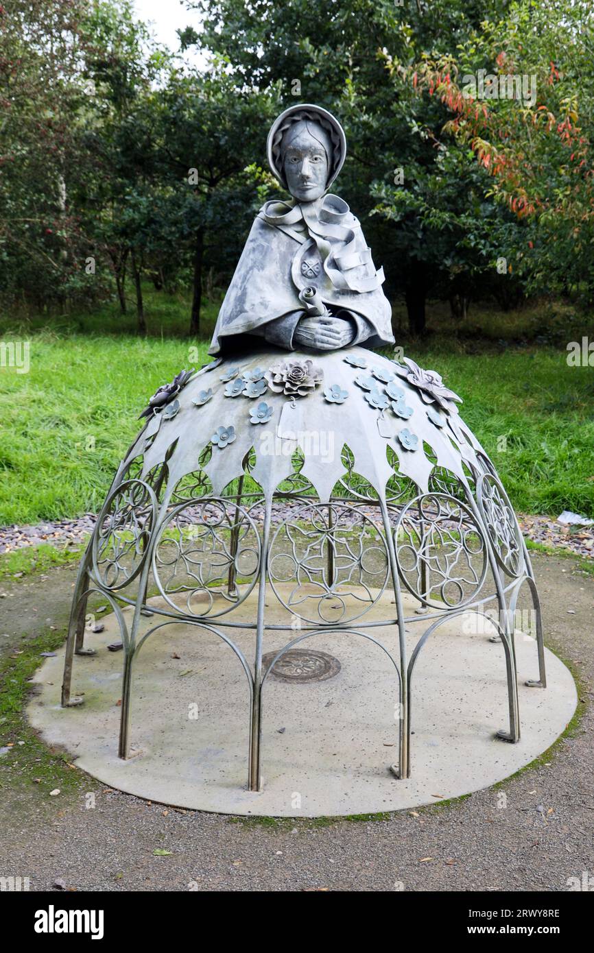 Statue of Emily Temple in Burgess Hill Park Stock Photo - Alamy