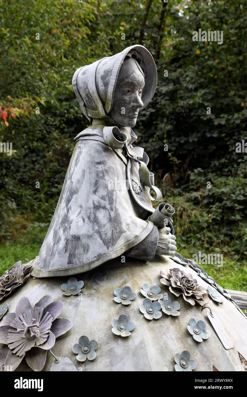 Statue of Emily Temple in Burgess Hill Park Stock Photo - Alamy