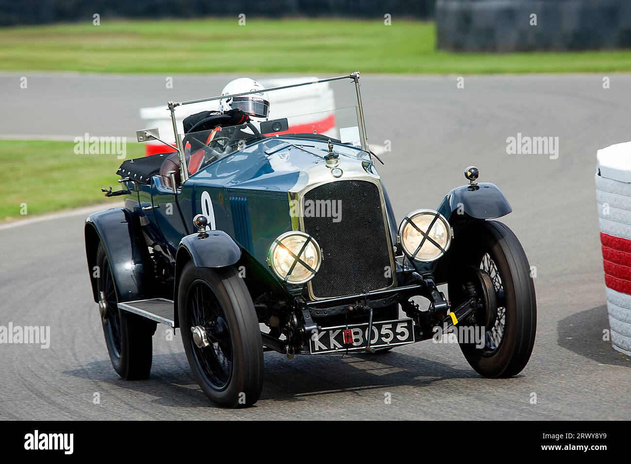 Vintage Vauxhall 30-98 in The Rudge-Whitworth Cup race at The Goodwood ...