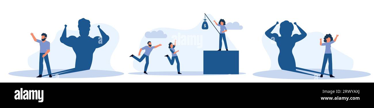 Leadership skills concept cartoon hi-res stock photography and images ...
