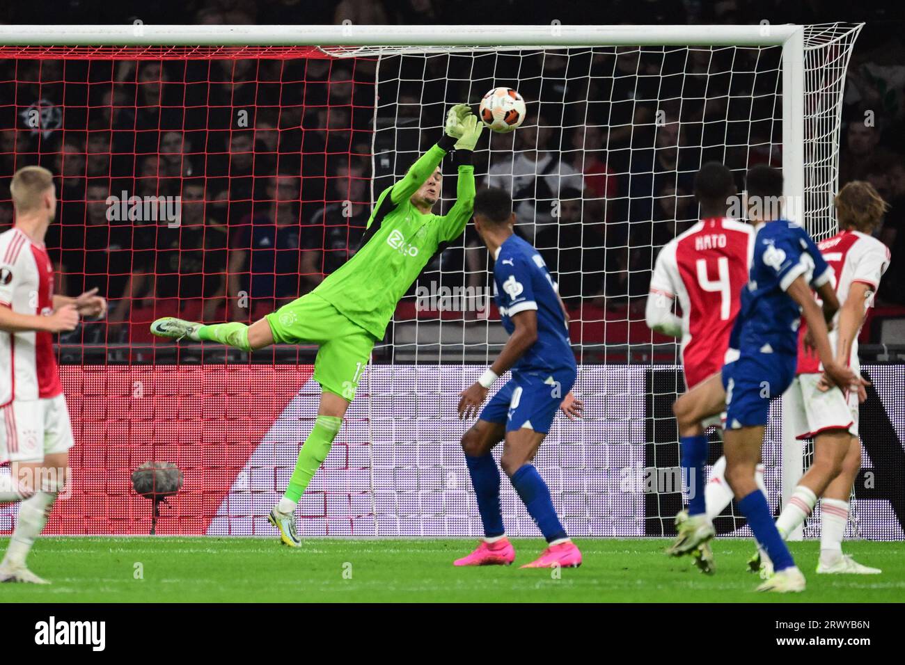 AMSTERDAM - Ajax goalkeeper Jay Gorter during the UEFA Europa League ...