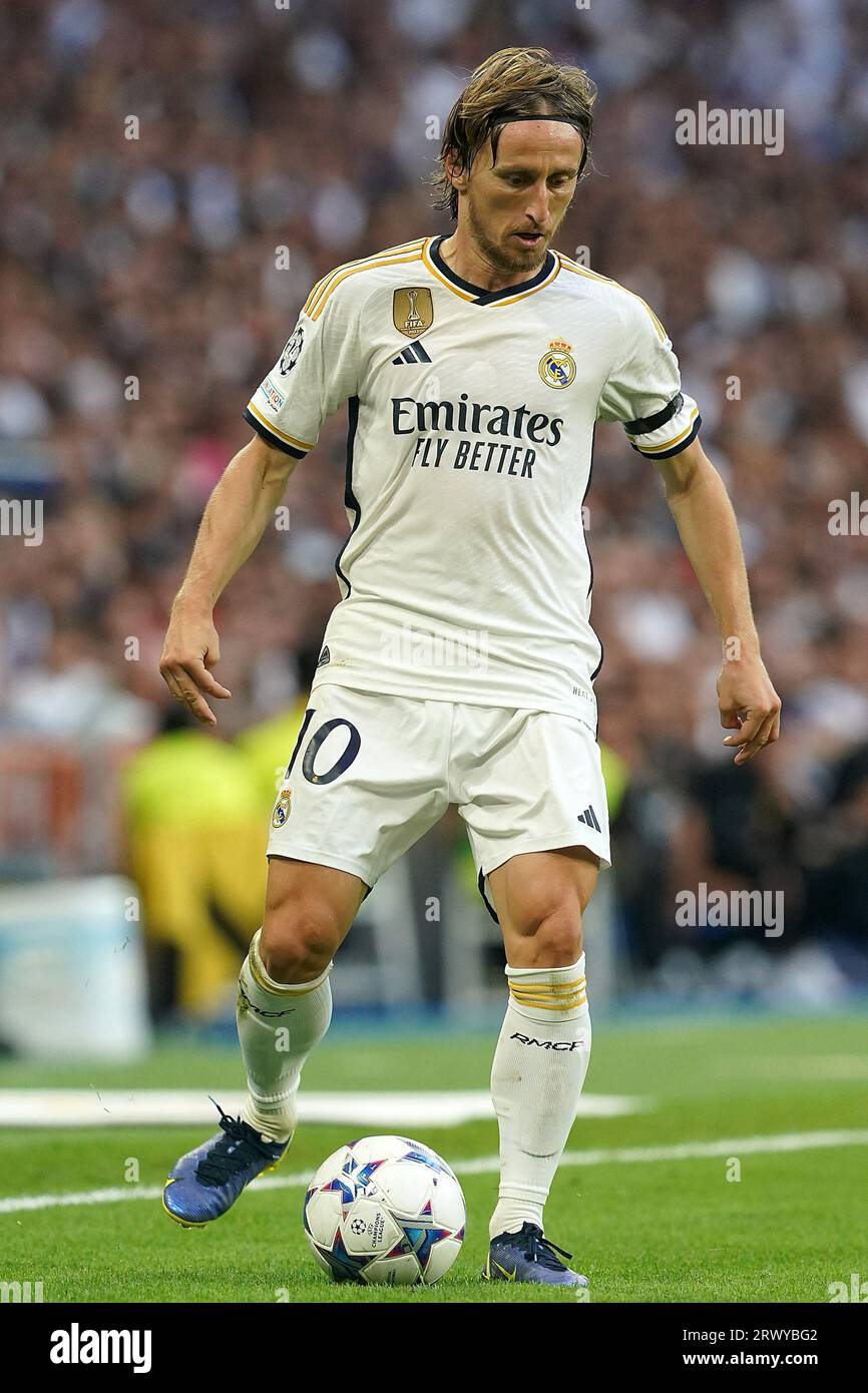Madrid, Spain. 20th Sep, 2023. Real Madrid's Luka Modric during ...