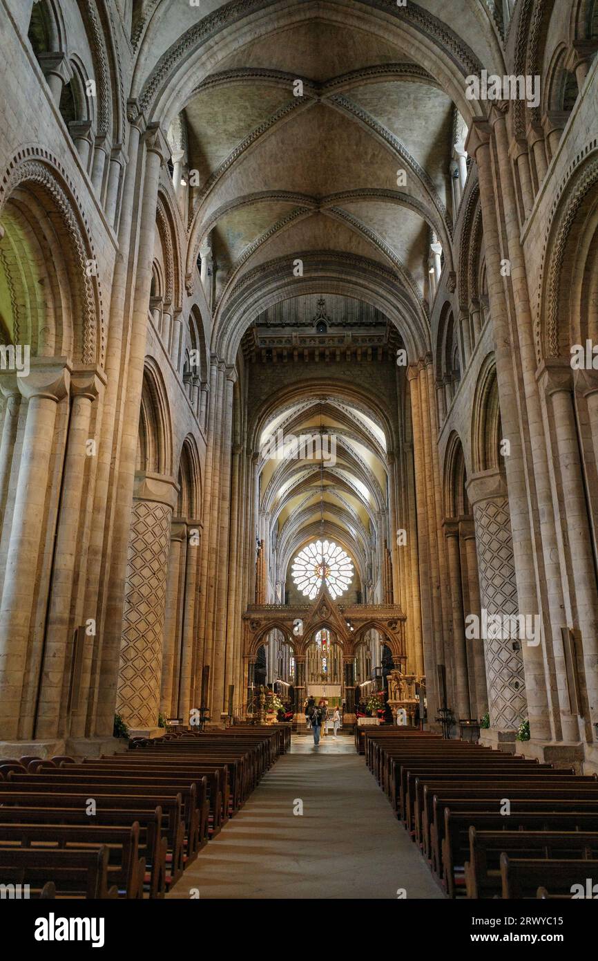Durham cathedral interior hi-res stock photography and images - Alamy