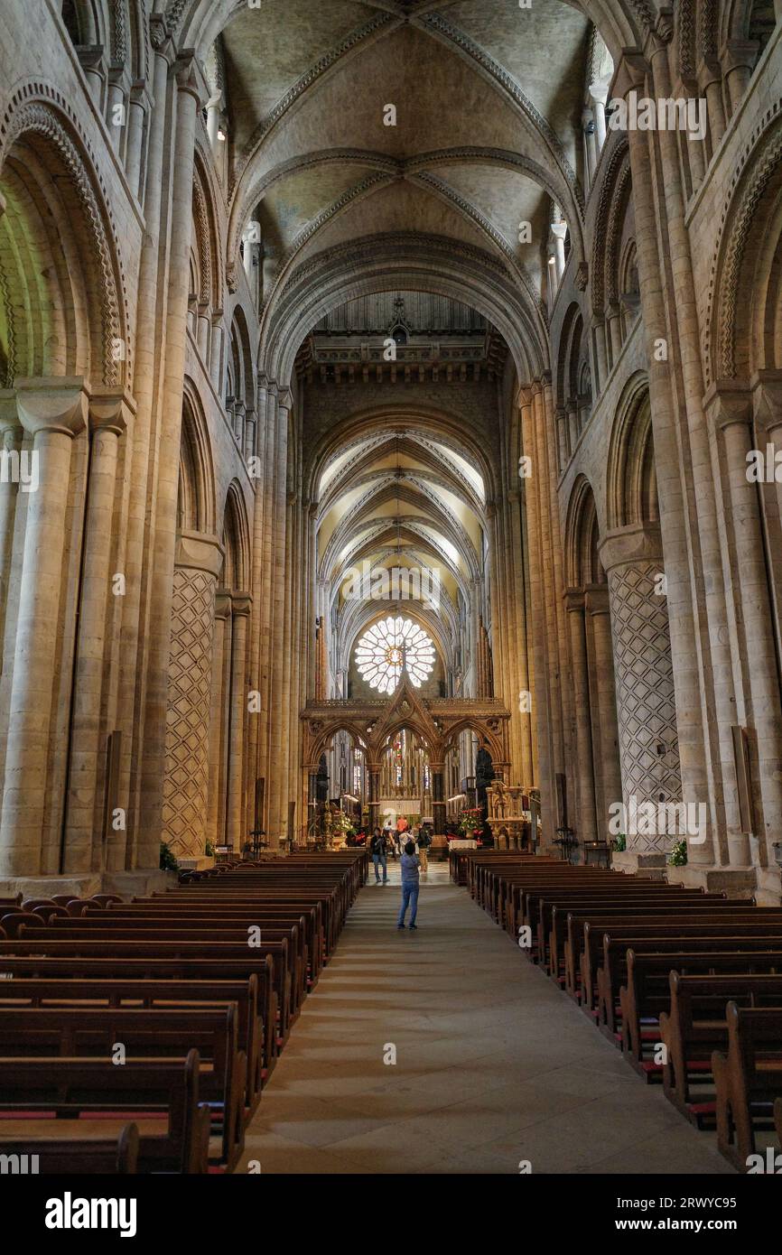 Durham cathedral interior hi-res stock photography and images - Alamy
