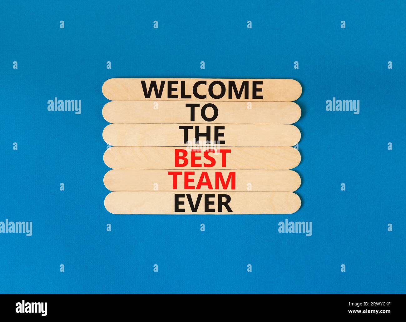 Welcome to best team symbol. Concept words Welcome to the best team ...