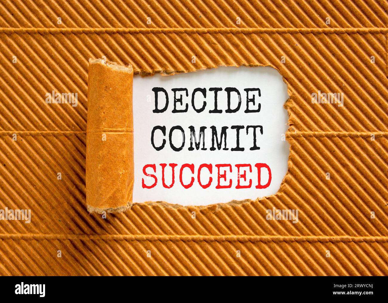 Decide commit succeed symbol. Concept word Decide Commit Succeed on ...