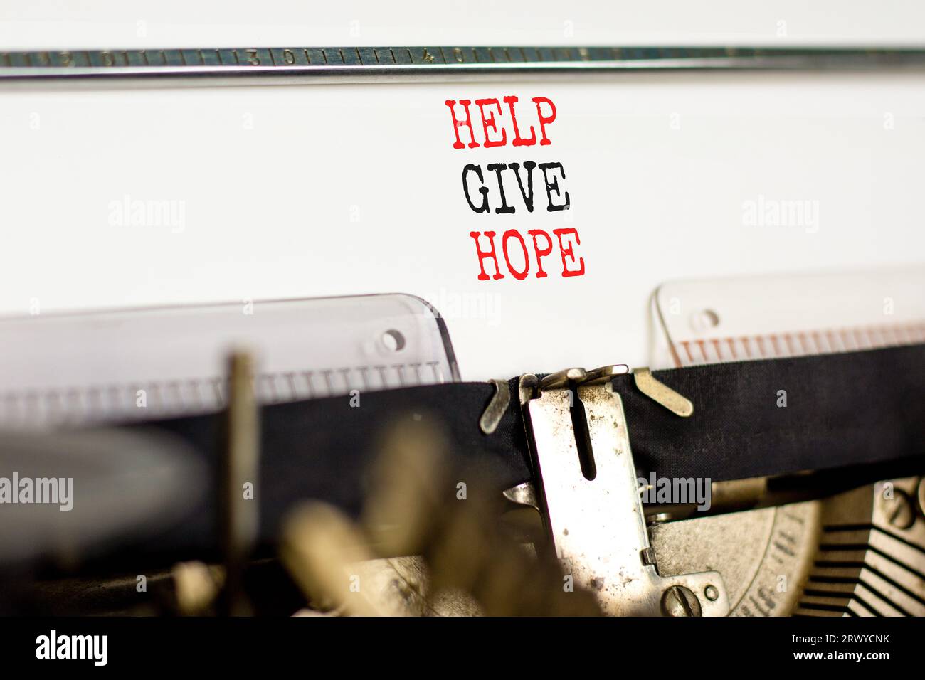 Help give hope symbol. Concept word Help give hope typed on beautiful ...
