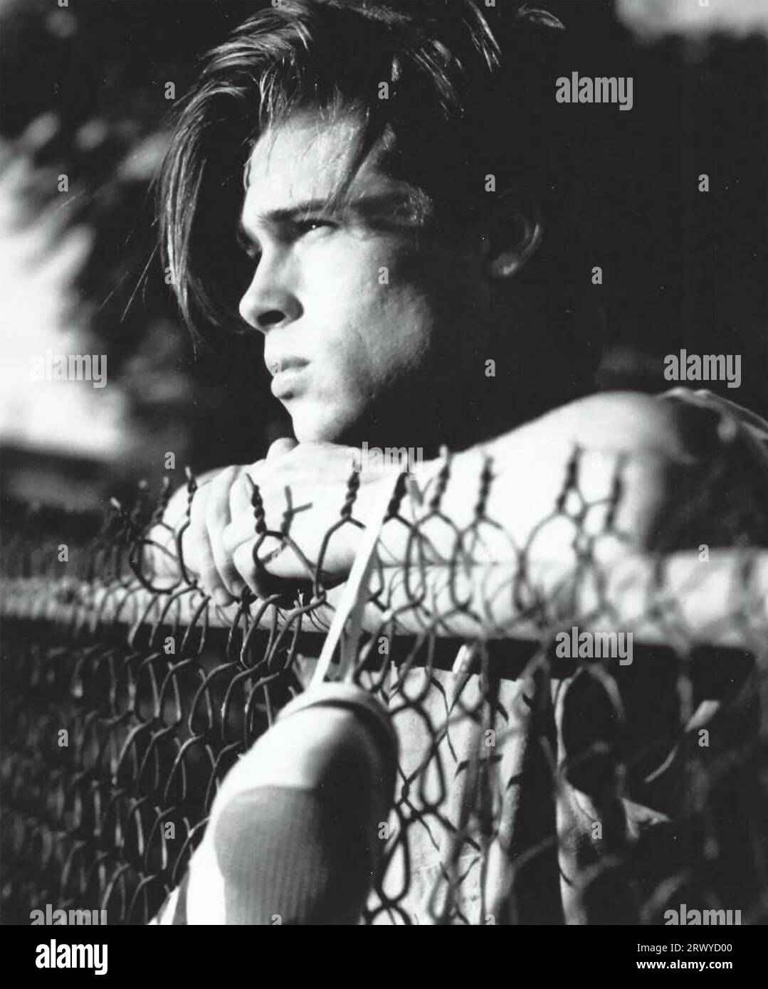 ACROSS THE TRACKS 1991 Academy Entertainment film with Brad Pitt Stock ...