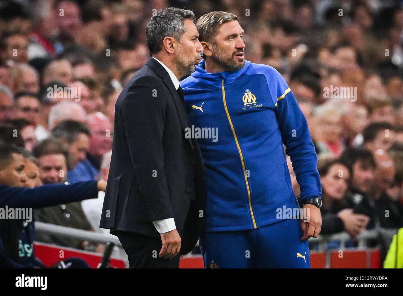 Amsterdam, Pays Bas. 21st Sep, 2023. David FRIIO of Marseille and ...